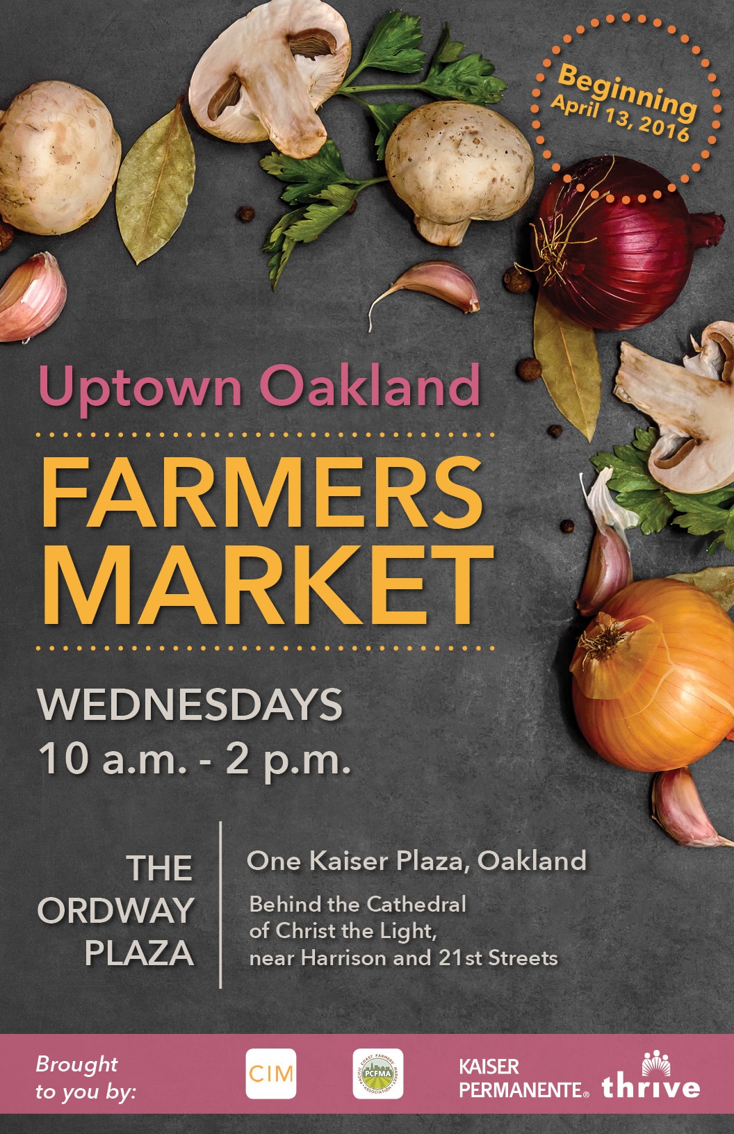 Uptown Oakland Farmers Market 2016 Posters | ColorThisWorld Communications